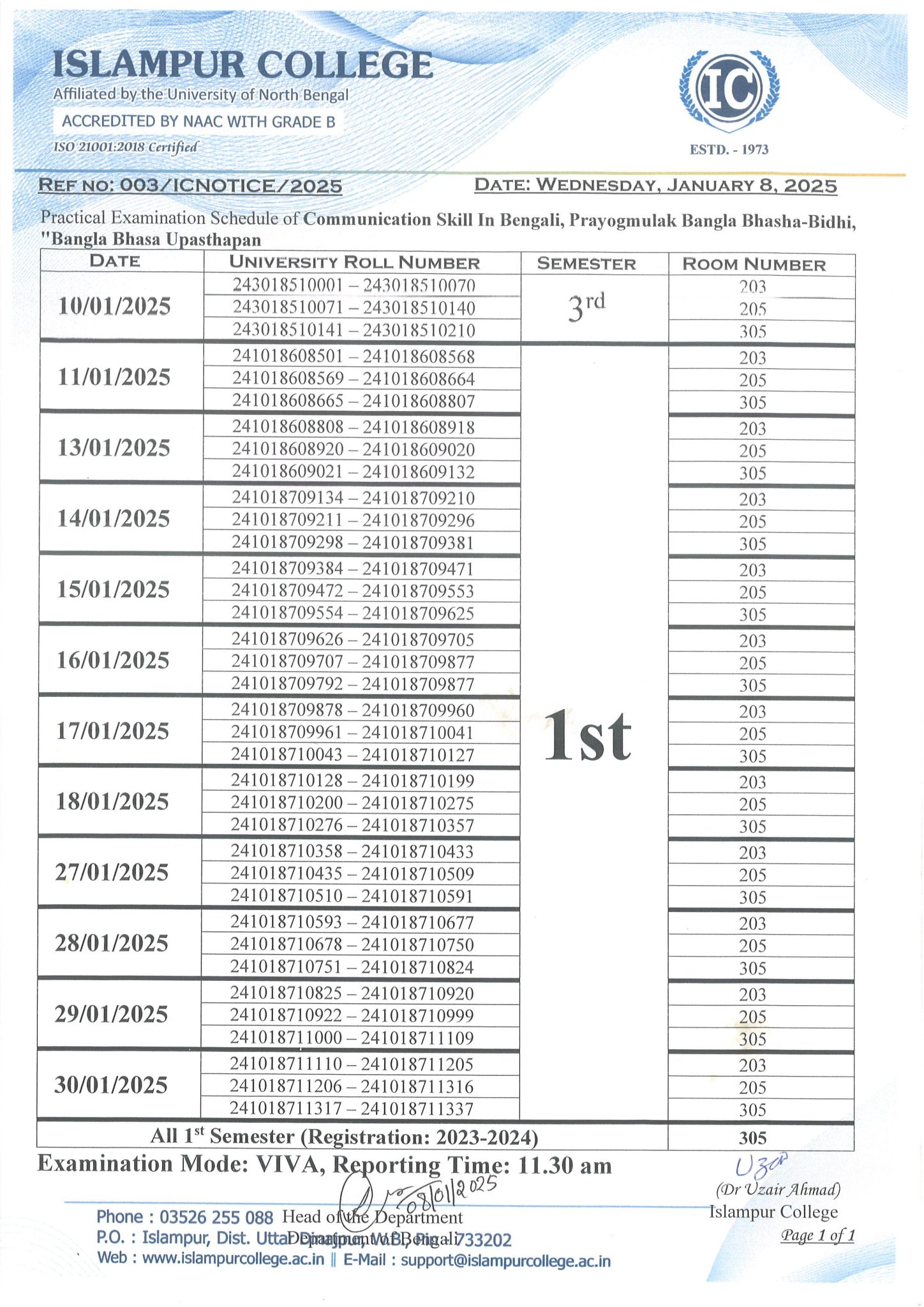 Welcome to Islampur College